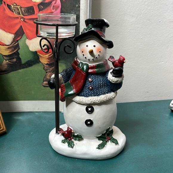 Holiday | Snowman Tea Light Candle Holder | Poshmark